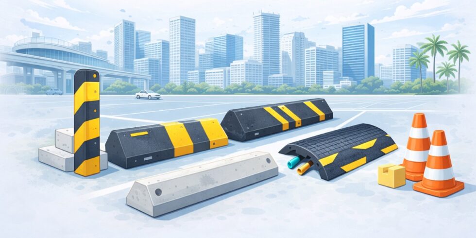 ⇒ Parking Blocks, Speed Bumps And Humps, Corner Guards & Cable ...